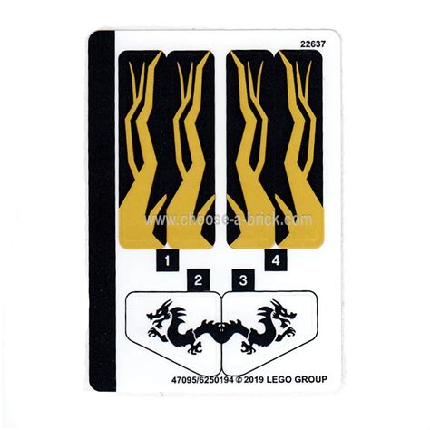 Sticker For Set 70666 47095 6250194 Lego Parts And Pieces