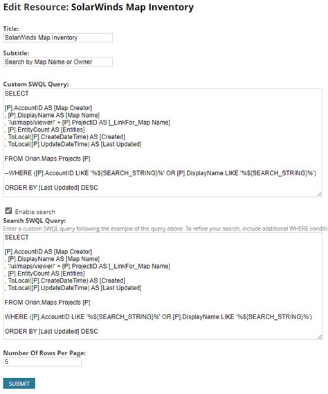 Solarwinds Orion Map Inventory Custom Queries The Solarwinds Platform Thwack