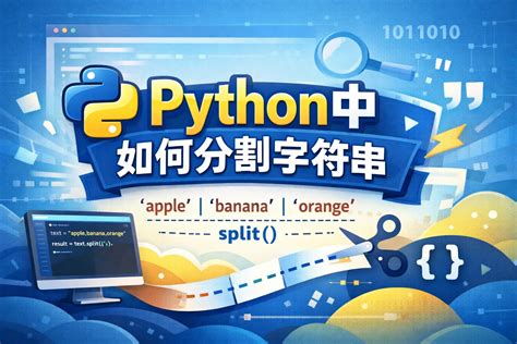 Python中如何分割字符串 Python中如何分割字符串