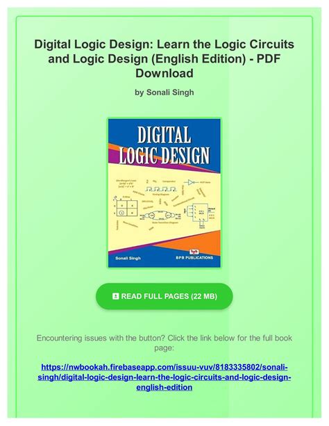 Pdf Ebook Digital Logic Design Learn The Logic Circuits And Logic