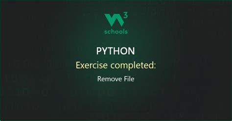 completed exercise python remove file igor mykhalchuk