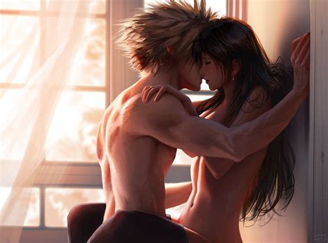 Tifa Lockhart And Cloud Strife Final Fantasy And 2 More Drawn By