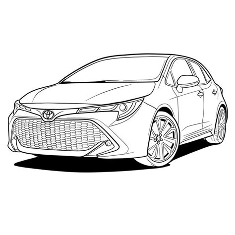 How To Draw Toyota Car Step By Step