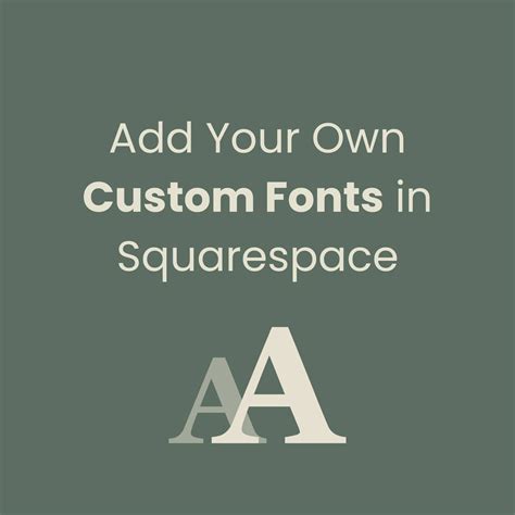 Add Your Own Custom Fonts In Squarespace The Square Genius