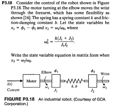 solved consider the control of the robot shown in figure