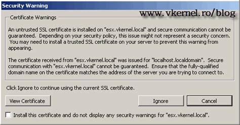 Replacing Vmware Esx Server Default Self Signed Certificate Adrian Costeas Blog