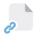 Link File Generic Flat Icon