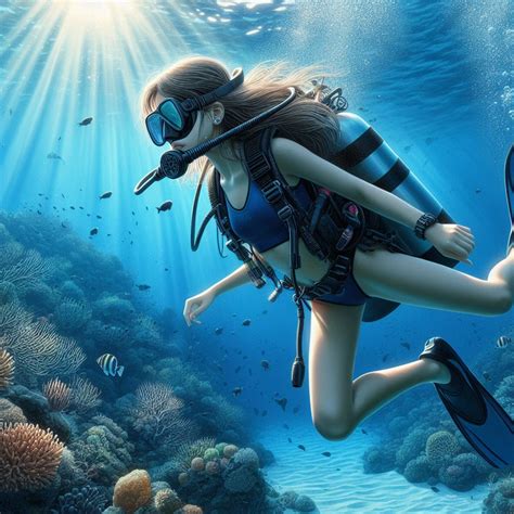 Young Woman In Scuba 5 By Myart70 On Deviantart