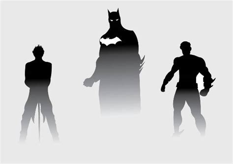 Free 5 Batman Silhouettes In Vector Eps Ai