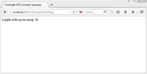 Jstl Fnlength Function W3schools