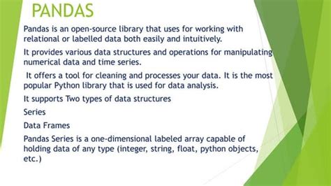 Presentation On Pandas In Detail Pptx