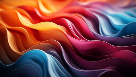 Free Photo Abstract Backdrop With Smooth Flowing Wave Pattern In