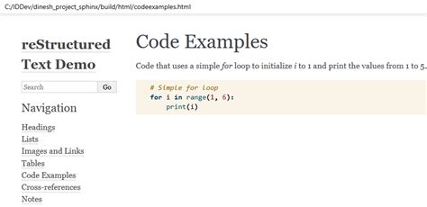 Restructuredtext Tech Tutorials By Dinesh Nair