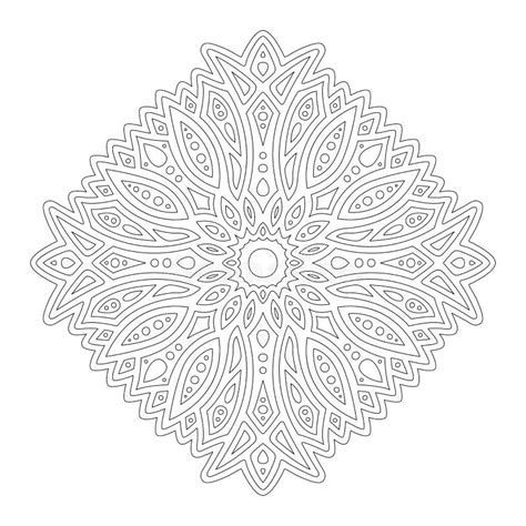 Art For Coloring Book With Single Pattern Stock Vector Illustration Of Relaxation Elegance
