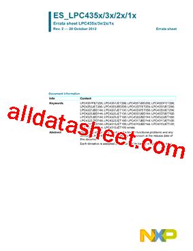 LPC JBD Datasheet PDF NXP Semiconductors