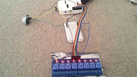 Raspberry Pi Motion Sensor PIR Channel Relay Light Home Automation Project YouTube
