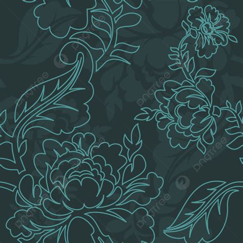 Rose Linear Style Seamless Pattern Background Tracery Nature