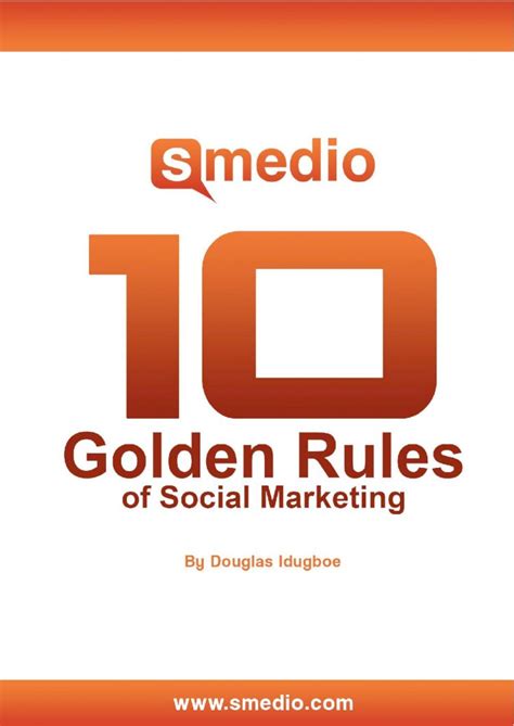 Pdf 10 Golden Rules For Social Media Dokumentips