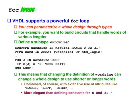 Ppt Reconfigurable Computing Vhdl Types And Statements Powerpoint
