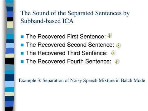 Ppt Subband Based Independent Component Analysis Powerpoint Presentation Id3656510