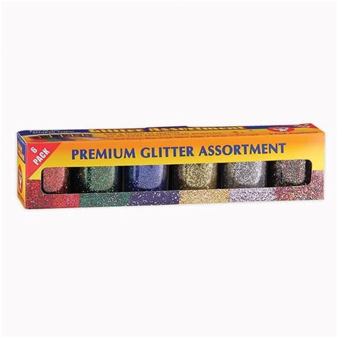 Premium Glitter Assortment 6 Per Pack 3 Packs