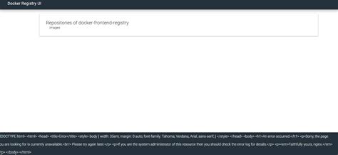 Can T Connect To Registry Issue Joxit Docker Registry Ui GitHub