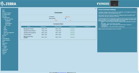 Configure Device Using Web Interface — Zebra Iot Connector Documentation
