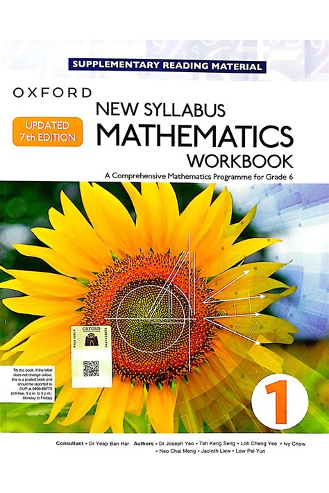 New Syllabus Mathematics 1 Workbook Grade 6 Updated 7th Edition