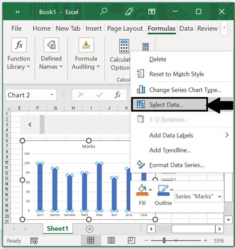 How To Add A Scrollbar To A Chart In Excel