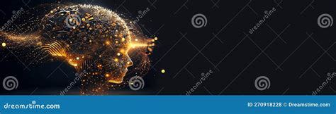 The Concept Of The Internet And Humanoid Cybernetics Are Evoked Creating A Futuristic And