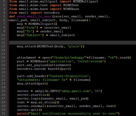 Coding For The Implementation Of Email Notification Module Download Scientific Diagram