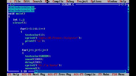 Colorful Output With Sound In C Programming Youtube