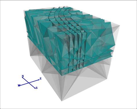 Block Structure And Colored Fracture System Of The Numerical Model