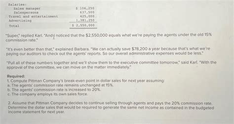 Solved Case 5 32 Algo Cost Structure Break Even And