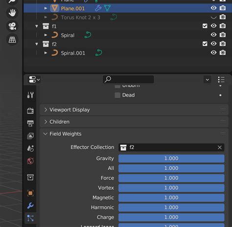 force fields how do i treat multiple particle emitters and multiple