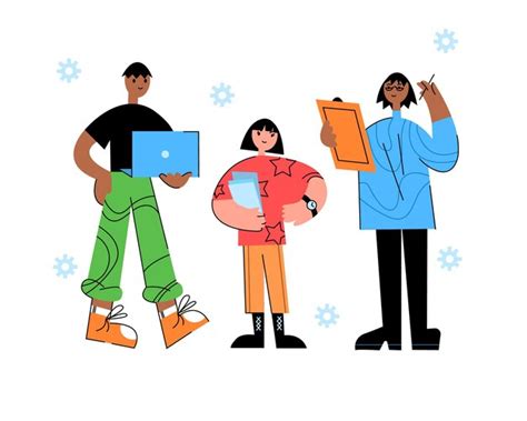 Premium Vector Happy Multinational Characters Doing Different Tasks And Activities People