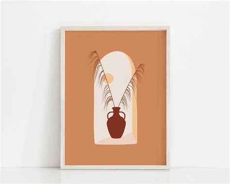 Uva Grass Art Print Tan Color Pampas Grass Poster Dried Etsy