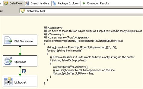 Ssis Multiple Row Delimiters Stack Overflow