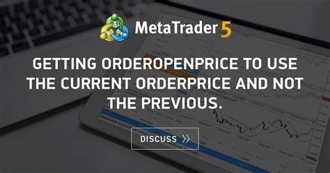 Getting Orderopenprice To Use The Current Orderprice And Not The Previous Pivots Mql4 And
