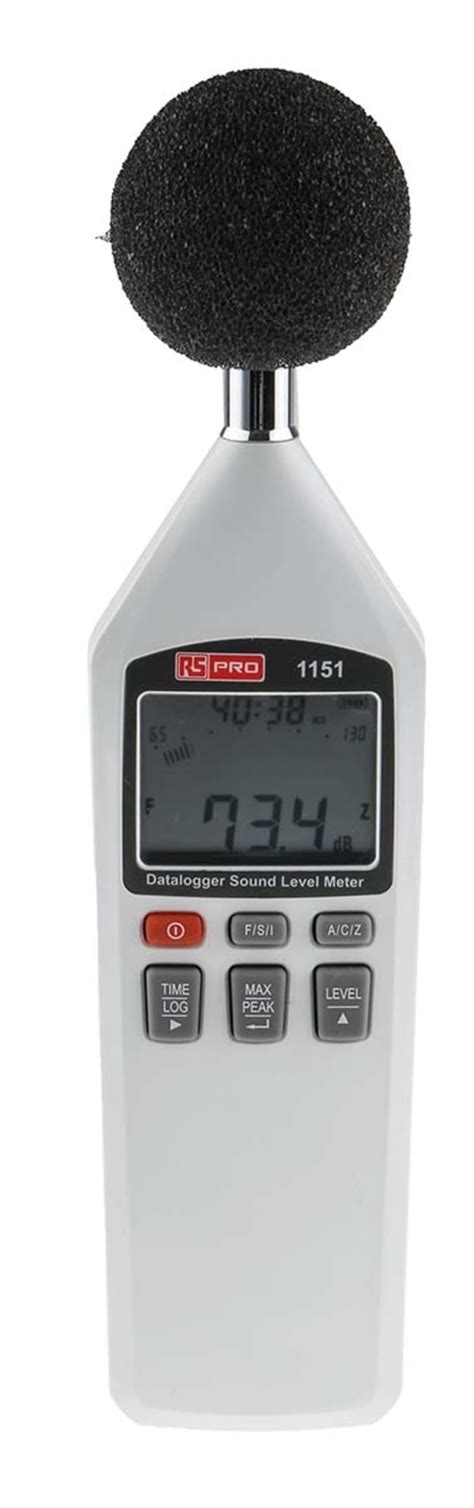 RS PRO RS PRO Datalogging Sound Level Meter DB To DB KHz Max RS