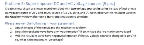 solved problem 1 characteristics of ac sinusoidal waveform