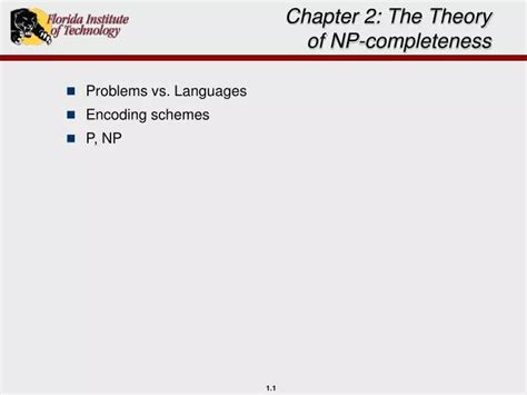 Ppt Chapter 2 The Theory Of Np Completeness Powerpoint Presentation