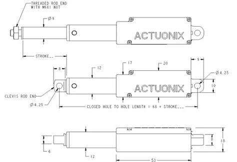 Actuonix L16 Linear Actuator 100mm 351 12v W Potentiometer