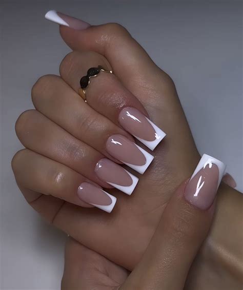 Metdaan Nails On Instagram White French Nails 🤍👰‍♀️ 1 Or 2 By