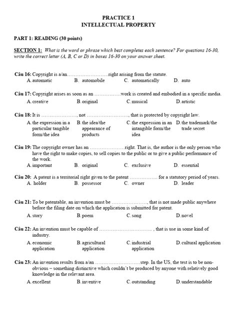 practice unit 1 2 pdf copyright trademark