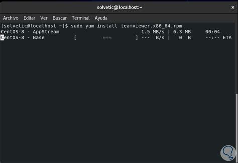 Instalar Teamviewer 15 En Rhel Centos Ubuntu Debian O Fedora Solvetic