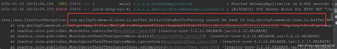 org.springframework.core.io.buffer.DefaultDataBufferFactory cannot be ...