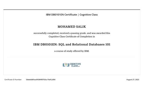 Sql And Relational Databases Mohamed Salik S