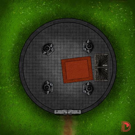 3d Printable Instant Tower Modular Digital Dnd Terrain Battle Map
