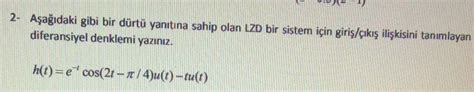 Solved Write The Differential Equation Defining The Input